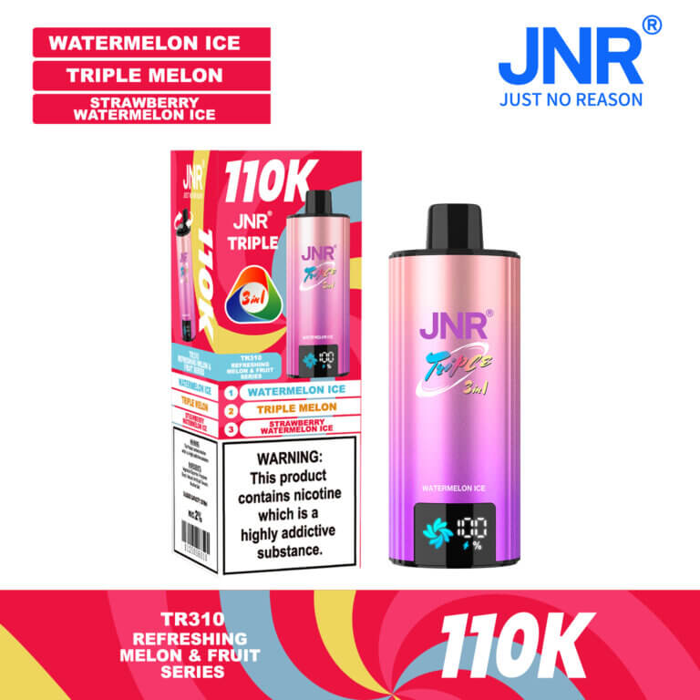 JNR Triple 3-in-1 110K Puffs Wegwerp Vape (5er Box) – 110.000 trekken ...